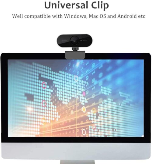 Webcam with Microphone and Tripod for PC, Desktop, Laptop, Plug and ...